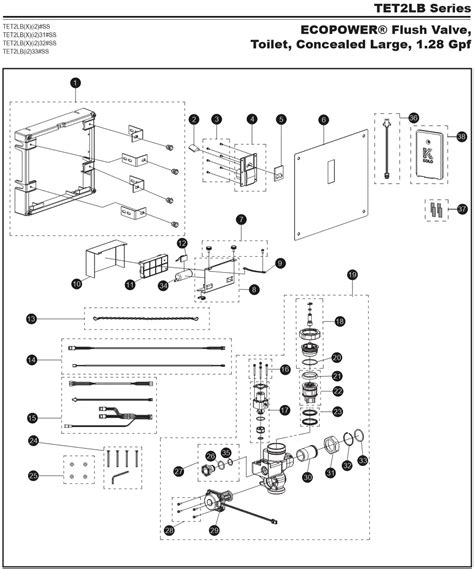 Toto Tet2lb Series Ecopower Flush Valve Instructions