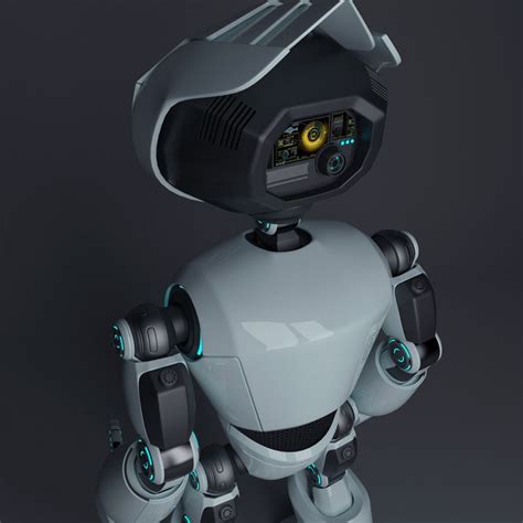 short robot 3d model 99 3ds fbx max obj free3d