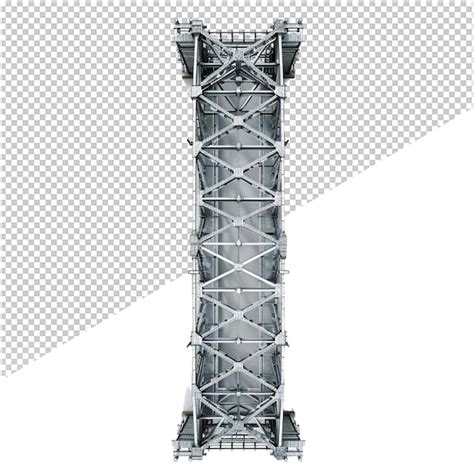 A Drawing Of A Large Metal Structure With The Letter P On It Premium