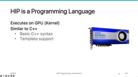 Amd Hip Tutorial 1 5 What Is Hip Youtube