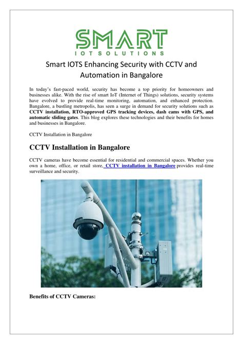 Ppt Smart Iots Enhancing Security With Cctv And Automation In