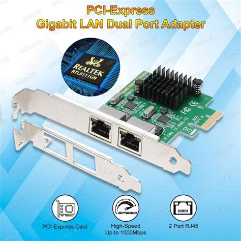 Jual PCIE PCI Express LAN Gigabit 2 Port 4 Port NETLINE Shopee Indonesia