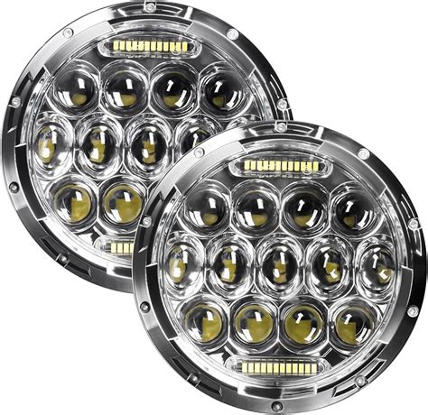 Led Headlight Wiring 7 Round Led Headlights Dot Approved For Jeep