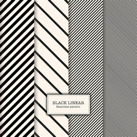 Premium Vector Black Geometric Linear Seamless Pattern Collection