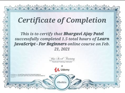 Bhargavi Patel On Linkedin Javascript Udemy Onlinecourses