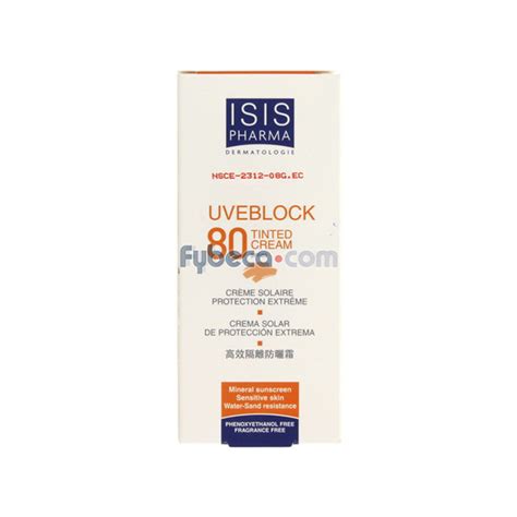 Protector Solar Uveblock Spf80 40 Ml Caja Fybeca