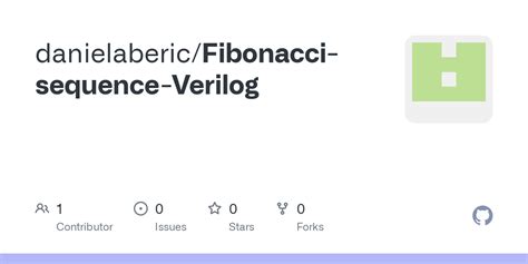 Github Danielabericfibonacci Sequence Verilog
