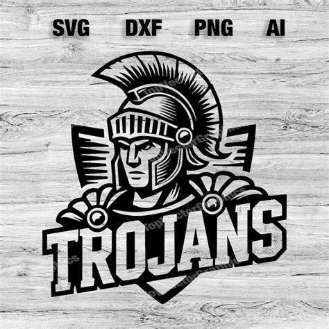 Usc Trojan Dxf File Etsy