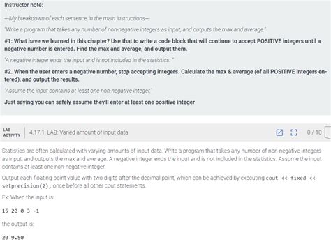 Solved 417 Lab Varied Amount Of Input Datainstructor