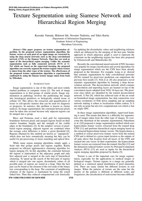 Pdf Texture Segmentation Using Siamese Network And Hierarchical