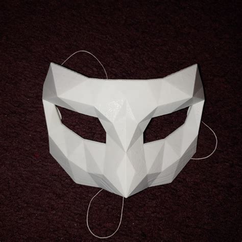 3d Printable Geometric Masquerade Mask By Aydin Bergstrom