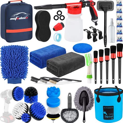 Autodeco 38pcs Car Wash Detailing Kit Cleaning Kits With