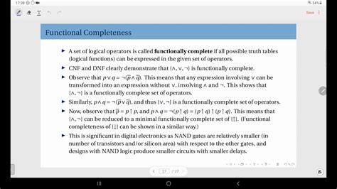 0113 Functional Completeness Youtube