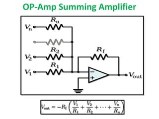 Integrator Diferentiator Amplifier Presentation By Sarmad Baloch PPT