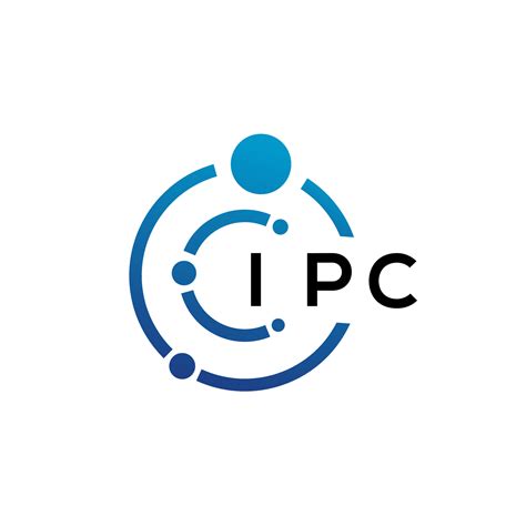 Ipc Letter Technology Logo Design On White Background Ipc Creative Initials Letter It Logo