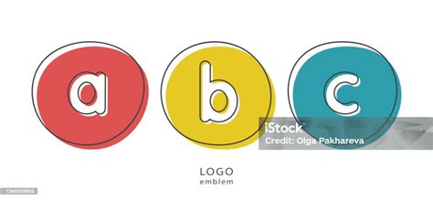 로고 또는 세 영어 문자의 엠블럼 흰색 배경에 격리 된 문자입니다 벡터 그림입니다 0명에 대한 스톡 벡터 아트 및 기타 이미지 0명 개발 교실 Istock