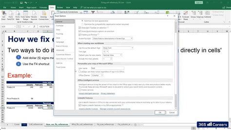 Fixing Cell References In Excel Second Facebook Live Session Careers