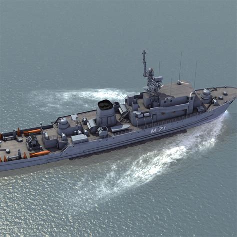 Natya Class Minesweeper 3d Model 149 3dm 3ds Dae Dwg Fbx Flt Obj Ma Wrl X Max