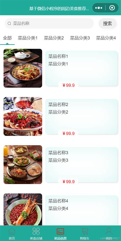 毕业设计基于微信小程序的周边美食推荐系统（springboot）【代码论文ppt】附近美食推荐小程序毕业设计 Csdn博客