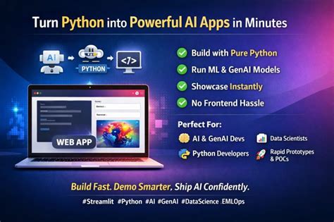 Streamlit Python Ai Genai Machinelearning Datascience Mlops