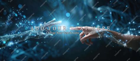 Human And Artificial Intelligence Intertwined Premium Ai Generated Psd