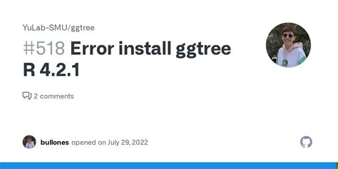 Error Install Ggtree R Issue YuLab SMU Ggtree GitHub