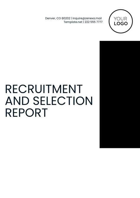 Free Candidate Selection Report Template To Edit Online