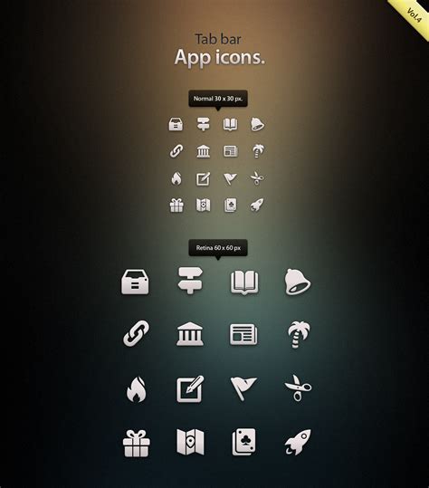 Tab Bar Icons Ios Vol4 Pixeden Club