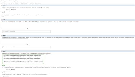 Solved Project Wolf Population Dynamicsread Project For