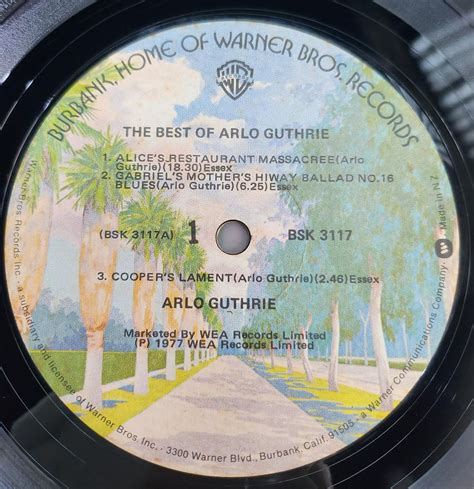 Arlo Guthrie The Best Of Arlo Guthrie 港膠所 Vinyl Hk