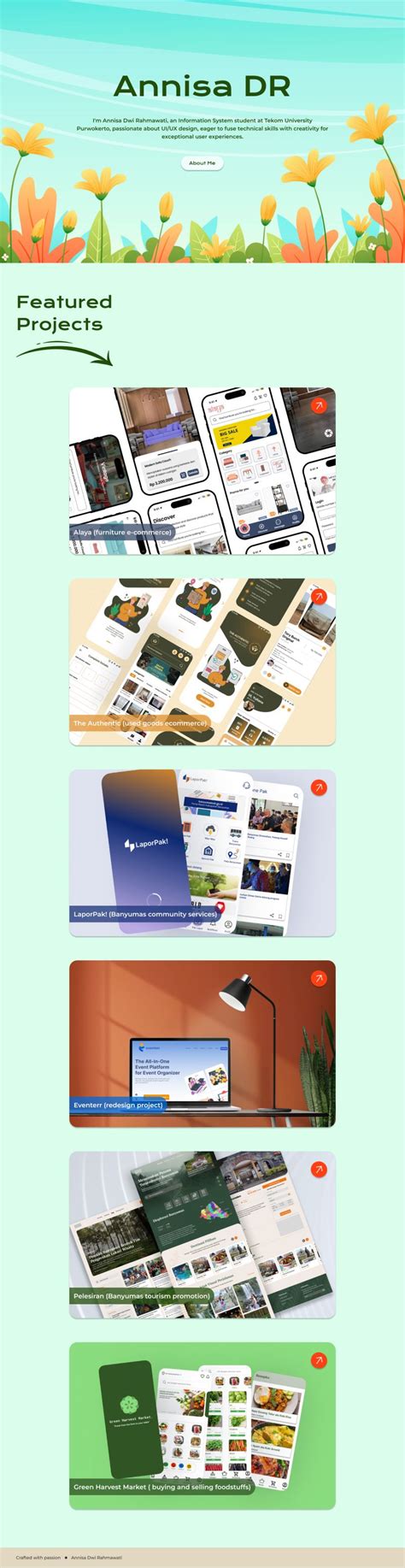 Annisa Dwi Rahmawati On Linkedin Portfolio Uiuxdesign