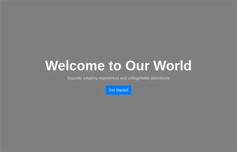 Simple Hero Section Bootstrap 5 Example