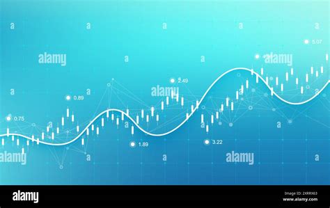 Financial Data Graph Chart Background Business Background With
