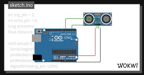 Sistem Pengukur Jarak Wokwi Esp32 Stm32 Arduino Simulator