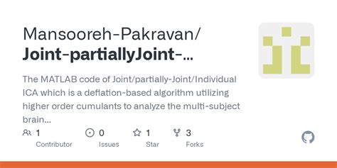 GitHub Mansooreh Pakravan Joint PartiallyJoint Individual Independent Component Analysis The