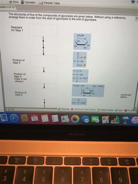 Solved Print Calculator D Periodic Table Estion 4 Of 15 The