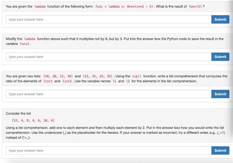 Solved You Are Given The Lambda Function Of The Following Chegg