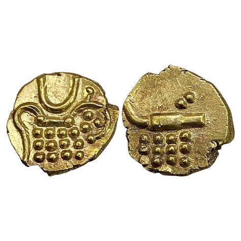 vira raya type anonymous issue gold fanam virasat auctions