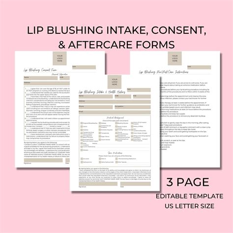 Editable Permanent Makeup Form Microblading Form Artofit