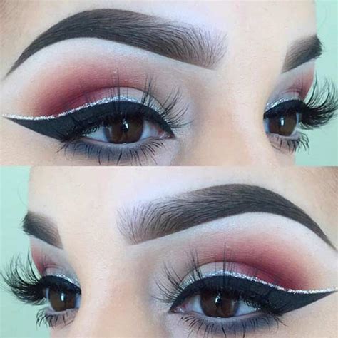 Silver Glitter Smokey Eye Makeup Makeup Vidalondon
