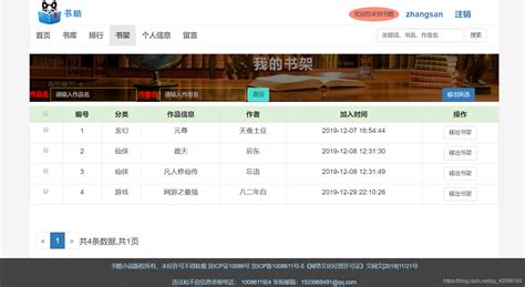 简单的小说阅读网站javaweb项目java项目小说阅读网站模板 Csdn博客