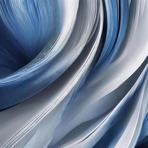 Premium Photo Abstract White Blue Modern Wave Background Generative Ai