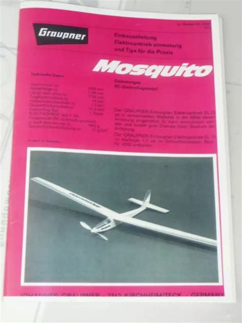 installation instructions electric drive from glider model mosquito