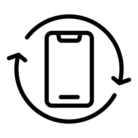 Phone Backup Icon Outline Style 15891761 Vector Art At Vecteezy