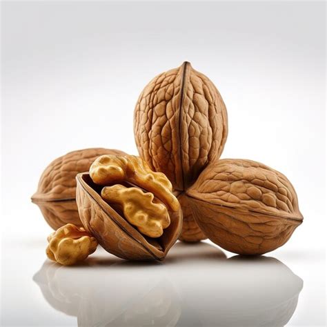 Premium Ai Image Walnut And Walnut Kernel