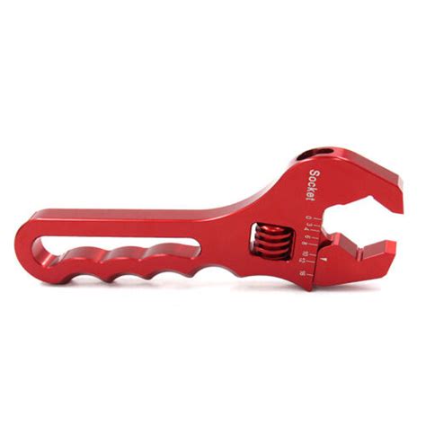 3an 16an Adjustable Wrench Red Aluminum Tool Spanner For Hose End