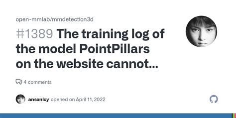 The Training Log Of The Model Pointpillars On The Website Cannot Be Opened · Issue 1389 · Open