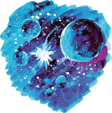 Premium Vector Space Art Vector Illustration