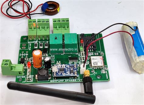 Gsm 3 Phase Motor Control With Battery Backup Saravana Electronics