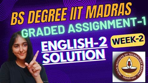 English 2 Week 2 Graded Assignment Solutions Iit Madras Bs Data